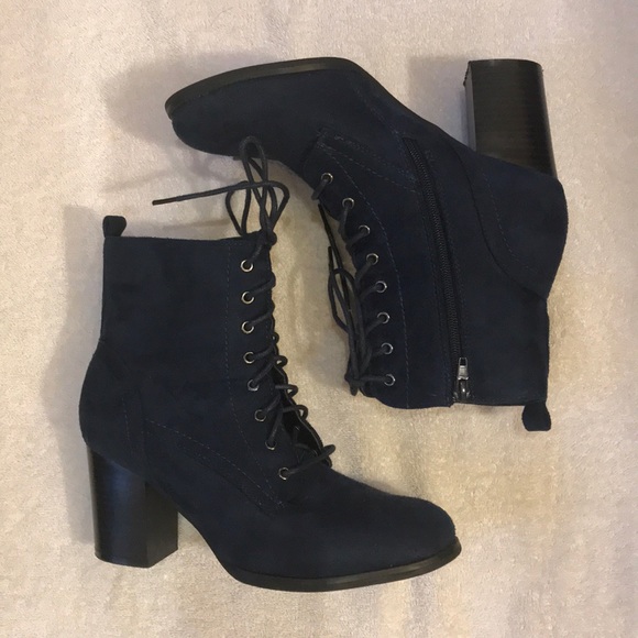 Beston | Shoes | Beston Blue Booties Size 8 | Poshmark